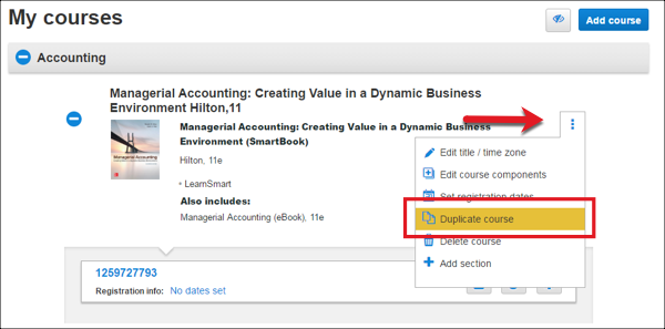Connect - Reusing your Course/Section