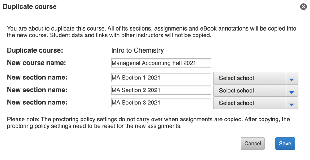 Connect - Reusing your Course/Section