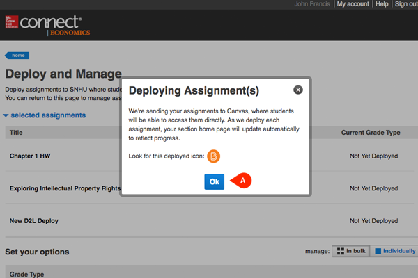 Connect - Deploy Assignments to Brightspace