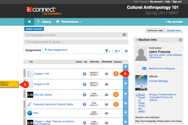 Connect - Deploy Assignments to Brightspace