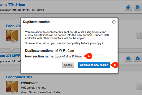 Connect - Creating Multiple Connect Sections