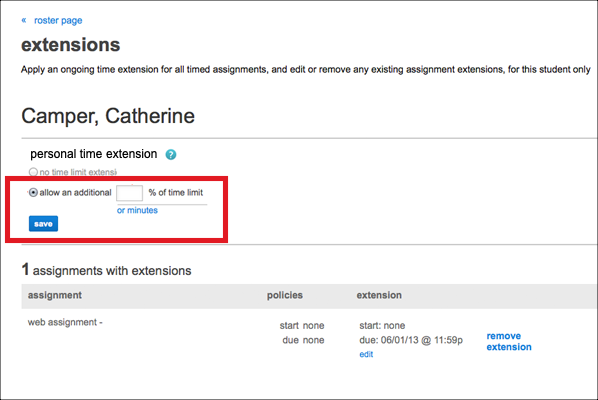 Connect - Assignment Extensions