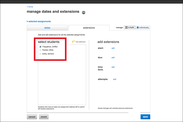 Connect - Assignment Extensions