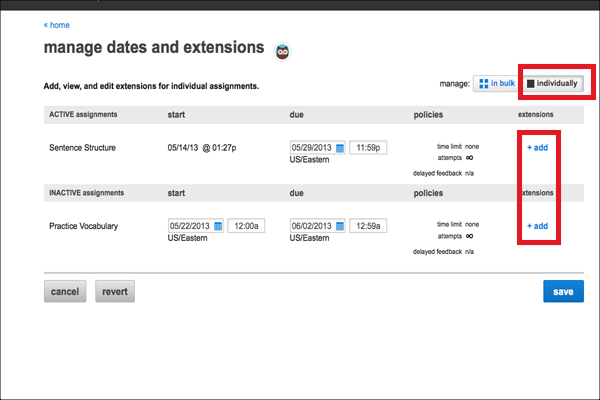 Connect - Assignment Extensions