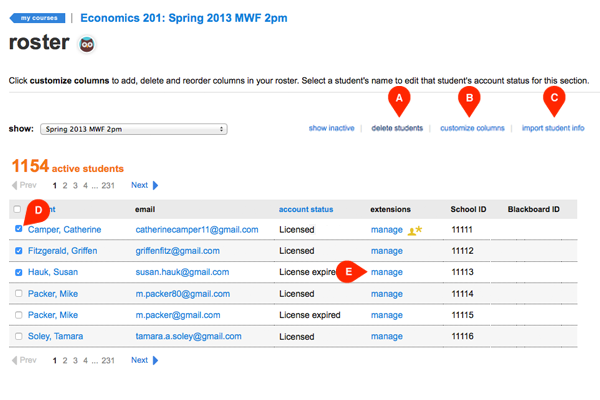 Connect - Managing your Roster
