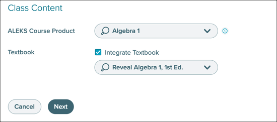 Knowledge: ALEKS - Create Sub-Classes