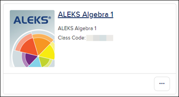 Knowledge: ALEKS - Create Sub-Classes