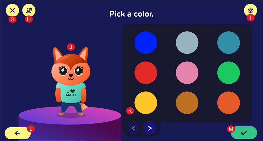 Knowledge: ALEKS Adventure - Character Customization