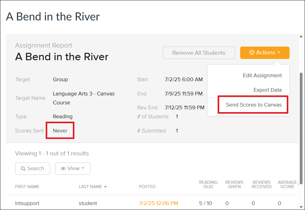 Knowledge: StudySync Assignment Sync and Grade Passback with Canvas
