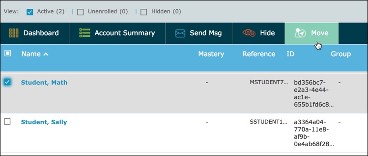 Teacher: Move Students to Another Class