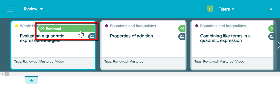 How do I review topics I've already learned in ALEKS?