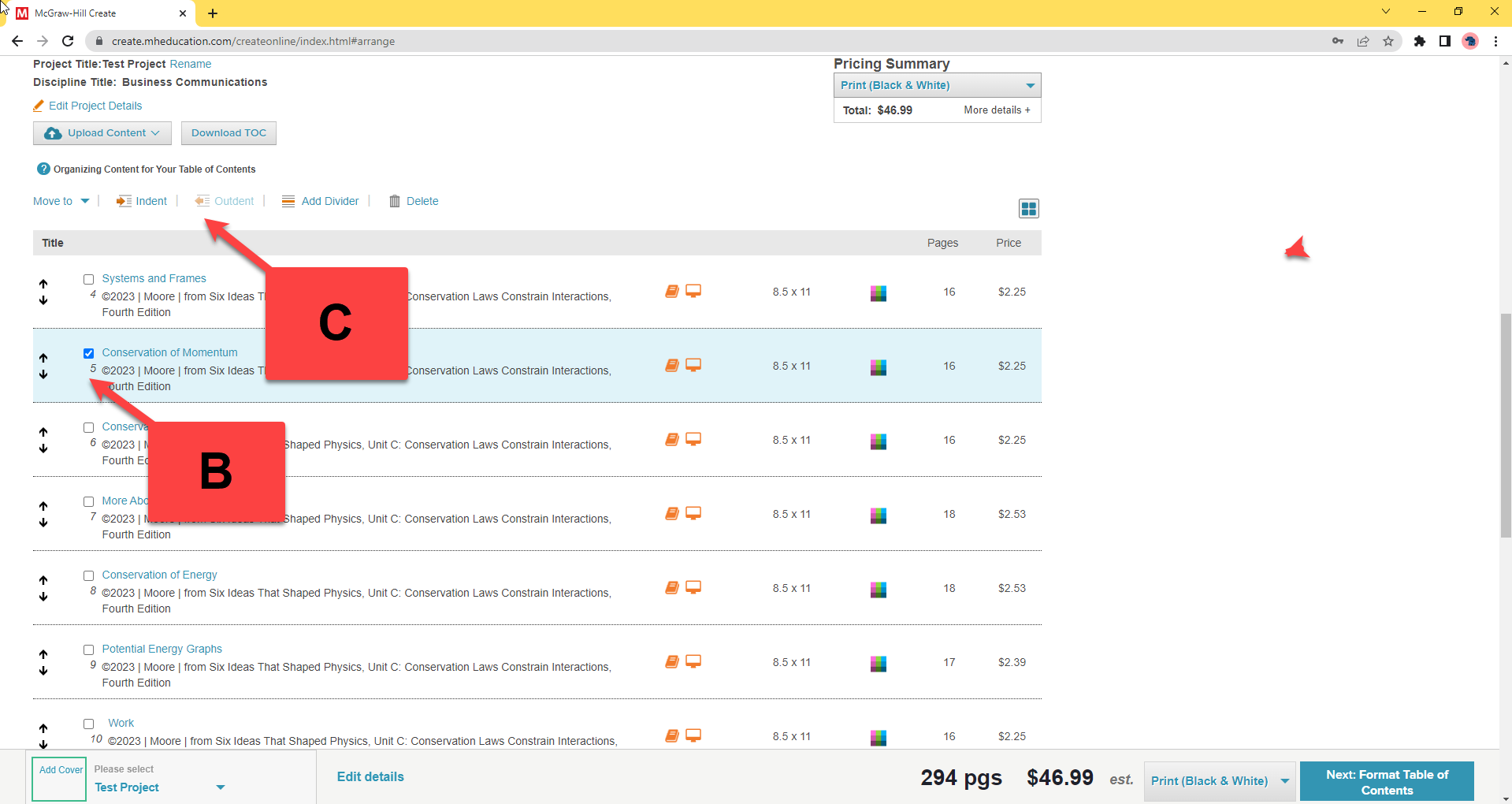 CREATE Help: How do I indent and outdent content? CREATE Help: How do I indent and outdent content?